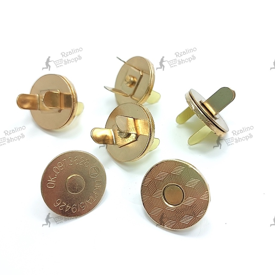 Jual KANCING MAGNET TAS DAN DOMPET - UK 18MM MODEL BATIK - EMAS MUDA ...