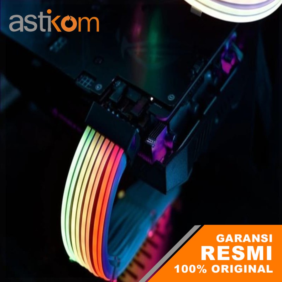 Jual Lian Li Strimer Plus RGB 8 Pin V1 PSU Extension PCIe Sleeve Cable ...