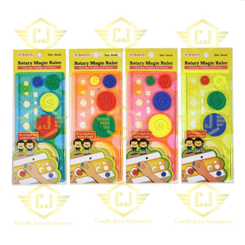 Jual Penggaris Putaran Kecil BUTTERFLY Rotary Magic Ruler Small ...