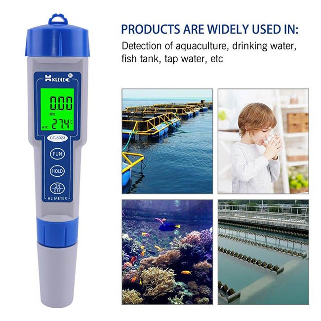Jual Hydrogen Meter H2 CT-8023 Hidrogen Kedida CT8023 Water Tester Air ...