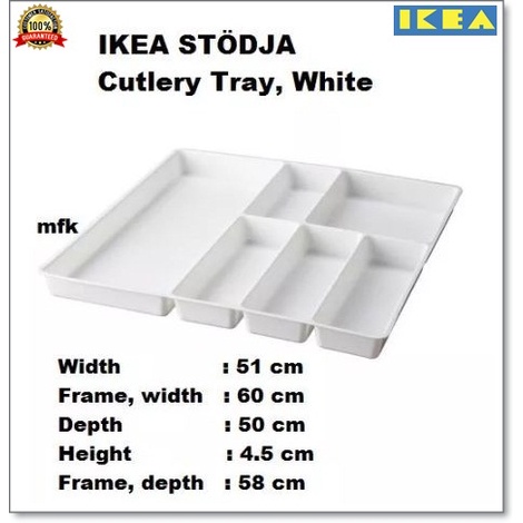 Jual Baki Drawer Ikeea Stodia, Baki rak sendok peralatan makan, wadah ...