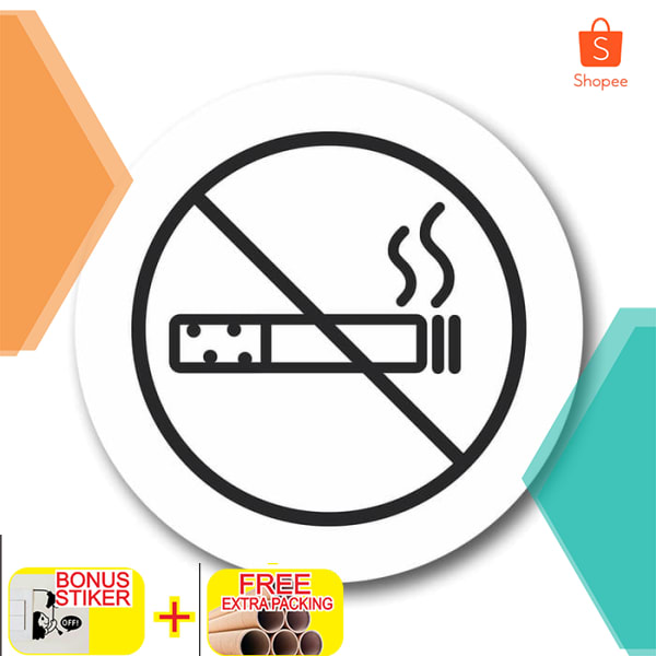 Jual papan tanda dilarang merokok - sign no smoking area - SSRP08 ...