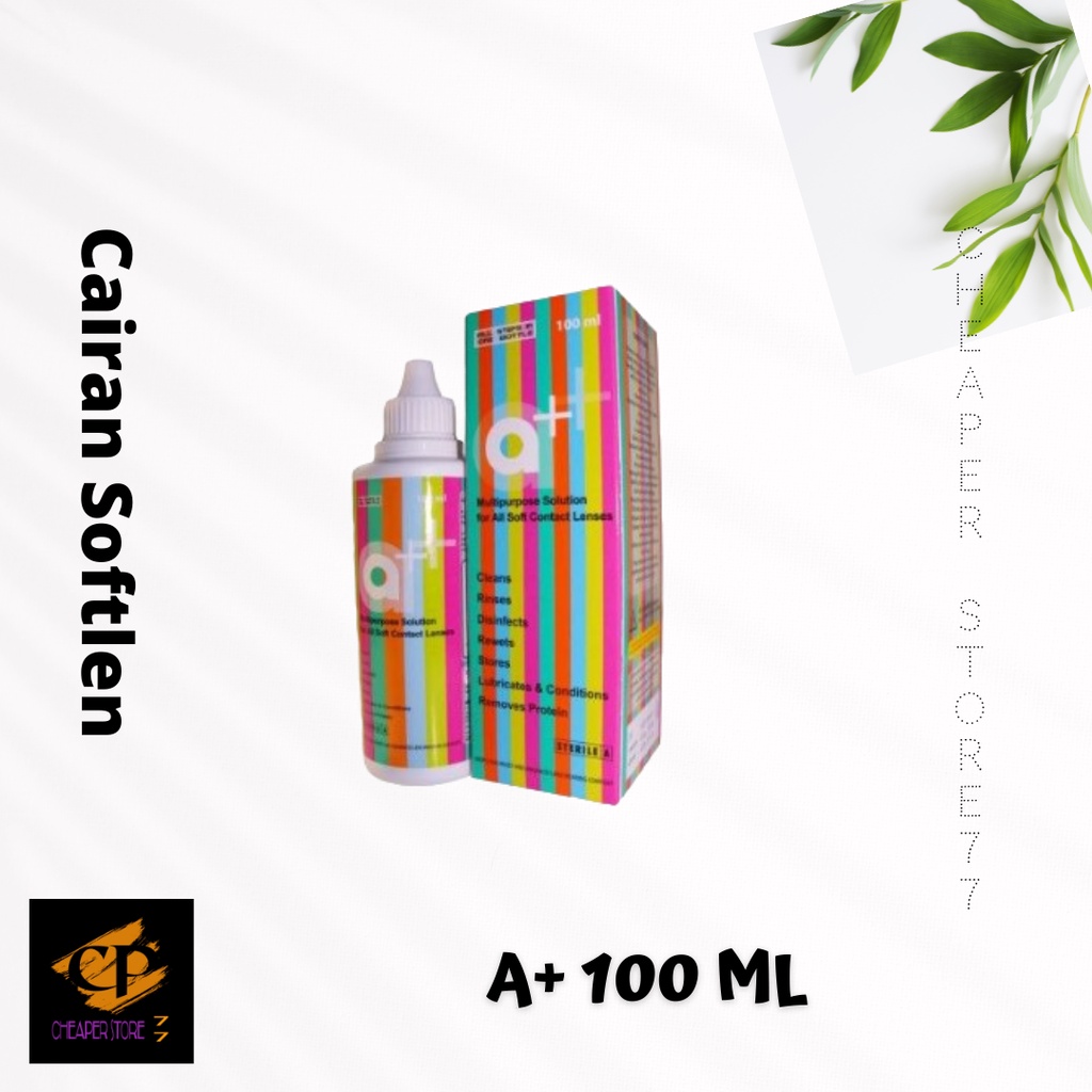Jual CAIRAN PEMBERSIH SOFTLENS A+ 100 ML | Shopee Indonesia