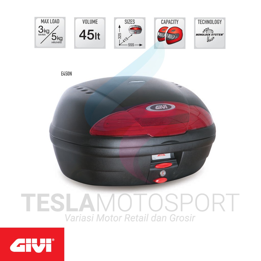 Jual Box Boks Motor Givi E450 N-S Mulebox Topcase | Shopee Indonesia