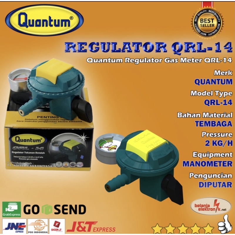 Jual Kepala Regulator Gas Quantum QRL 14 / QRL 03 / QRL 24 regulator ...