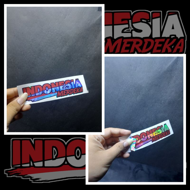 Jual Sticker Bahan Hologram Indonesia Merdeka | Shopee Indonesia