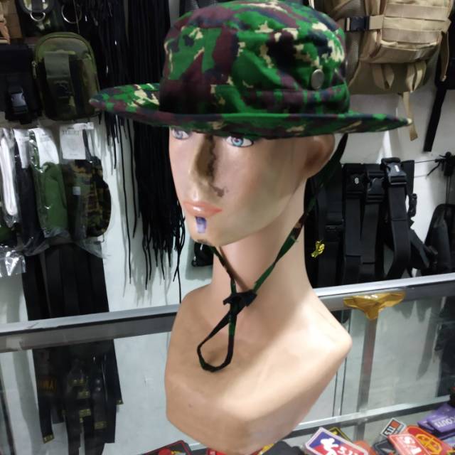 Jual topi rimba loreng NKRI /topi army outdoor | Shopee Indonesia