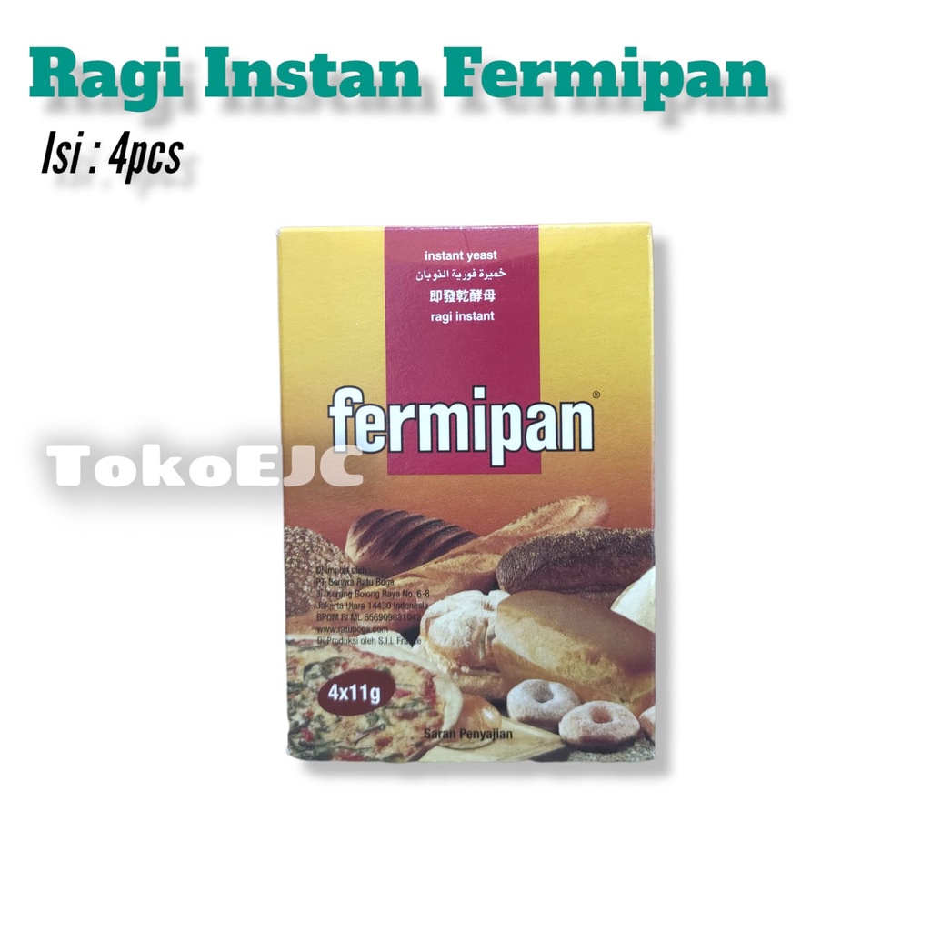 Jual Instant Yeast Ragi instan Fermipan 4x11 gram | Shopee Indonesia