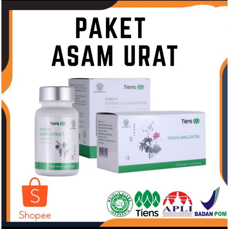 Jual Paket Asam Urat Chitin Chitosan,Grape Extract dan Kalsium NHCP ...