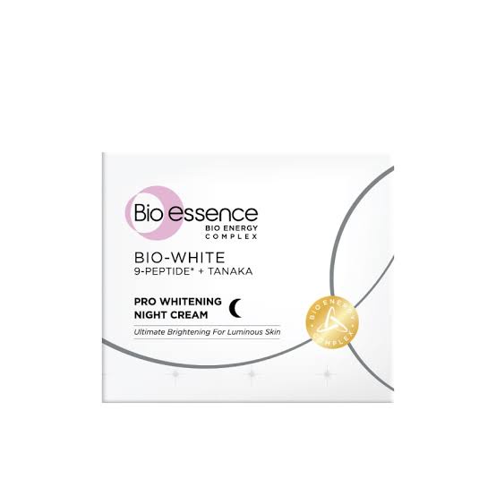 Jual Bio Essence Bio White Pro Whitening Night Cream 50gram (Krim Muka ...