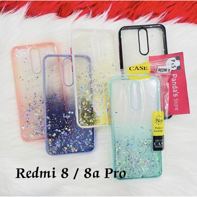Jual Glitter Case Redmi 8 / 8a Pro Funny Color Dengan Pelindung Kamera ...