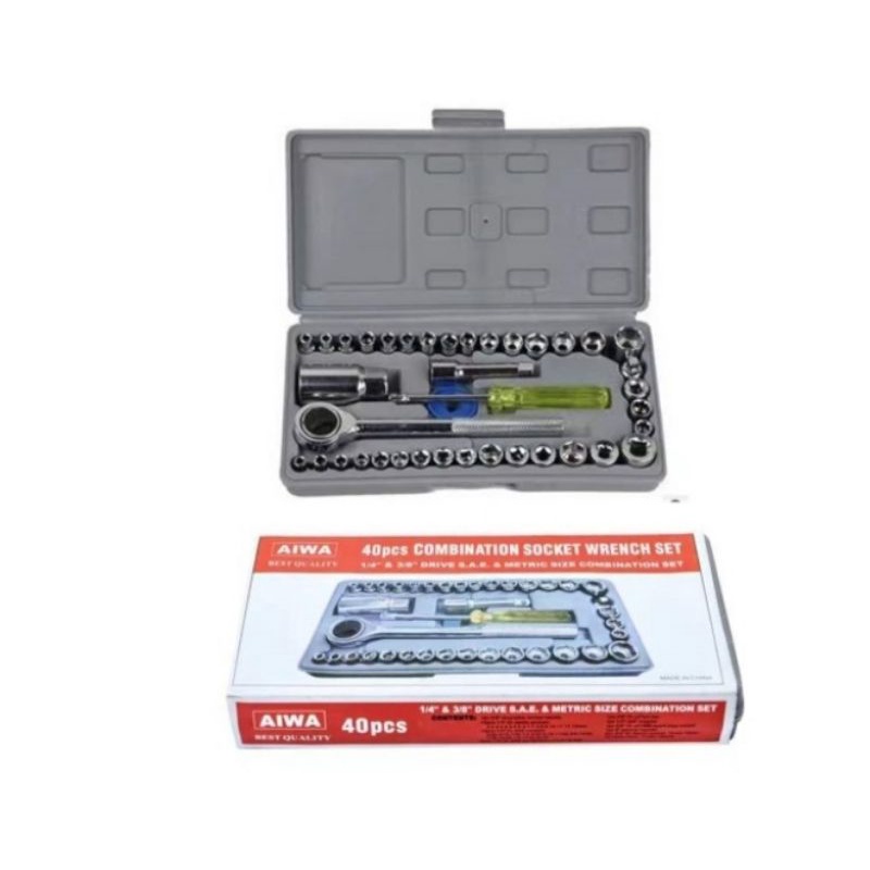 Jual Tool Kit 40 in 1 Wrench Set / Kunci Pas / Shock | Shopee Indonesia