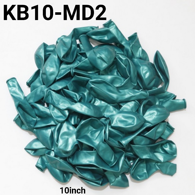 Jual KB10-MD2 Balon latex 10 inch 25 cm metalik green hijau ijo tua ...