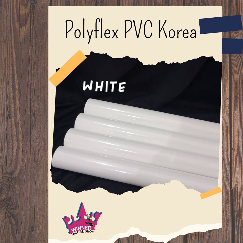 Jual Polyflex White Pvc Korea Flex Putih | Shopee Indonesia