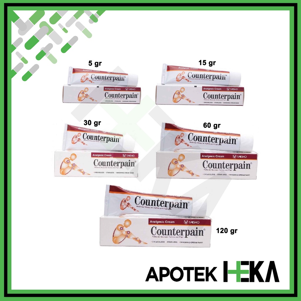 Jual Counterpain Cream Krim Nyeri 5 gr / 15 gr / 30 gr (SEMARANG ...