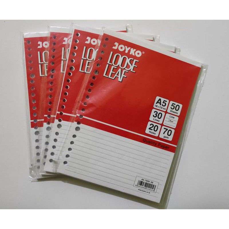 Jual LOOSE LEAF JOYKO A5 ISI 50 Lembar | Shopee Indonesia