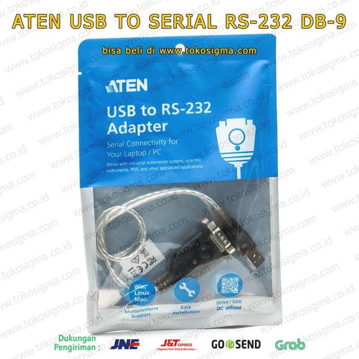 Jual ATEN UC-232A USB TO SERIAL RS232 DB9 CONVERTER CABLE | Shopee ...