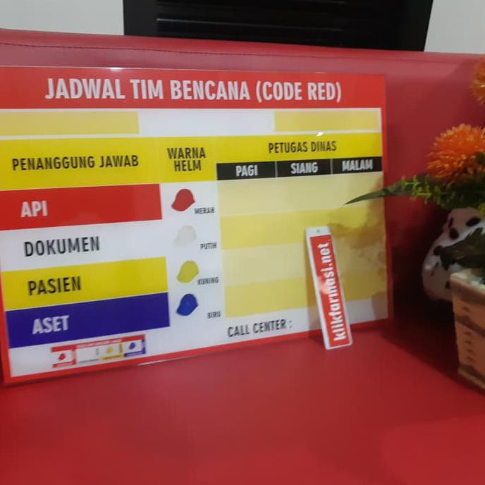 Jual Papan Akrilik Code Red 60 cm x 40 cm (Lebih Besar) TERBATAS ...
