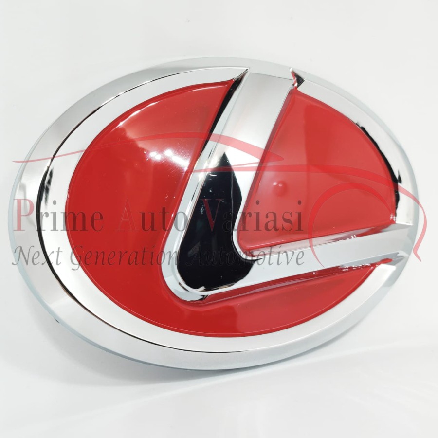 Jual Logo Emblem Mobil DEPAN BELAKANG MOBIL LEXUS MERAH - 14 CM ...