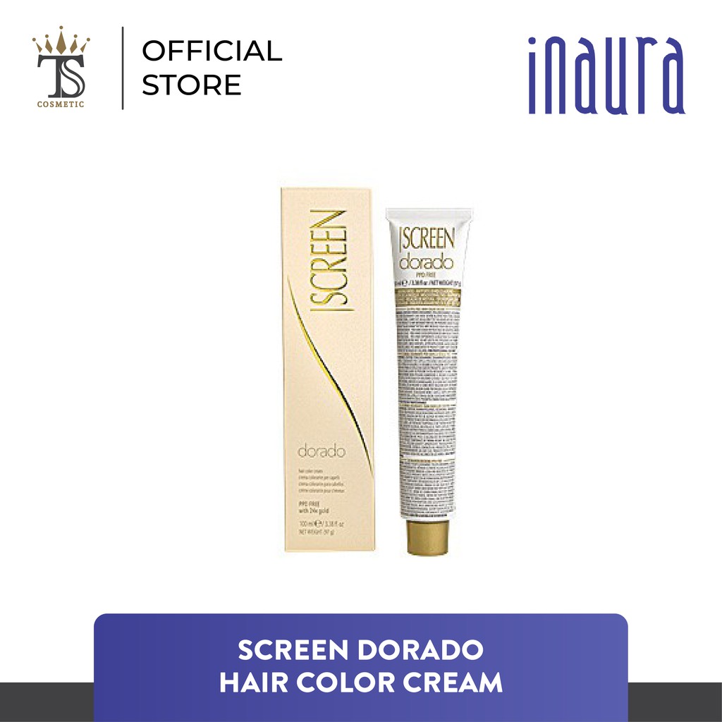 Jual Inaura Screen Dorado Hair Color Cream 100 ml | Shopee Indonesia