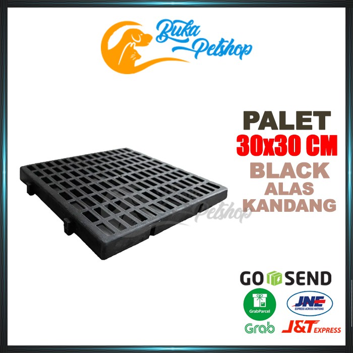 Jual Alas Kandang Hewan Palet Plastik 30x30cm Black | Shopee Indonesia