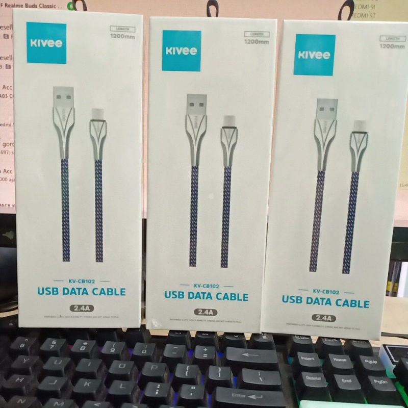 Jual KABEL DATA KIVEE KV-CB021A FOR ANDROID (ORIGINAL) | Shopee Indonesia