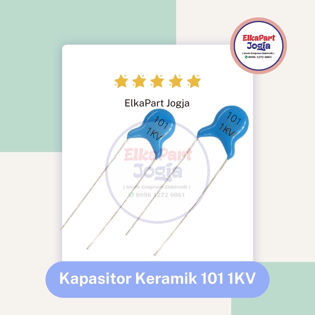 Jual Ceramic Disc Capacitor 101 100pf 100 pf 1KV Kapasitor keramik 1000 v | Shopee Indonesia