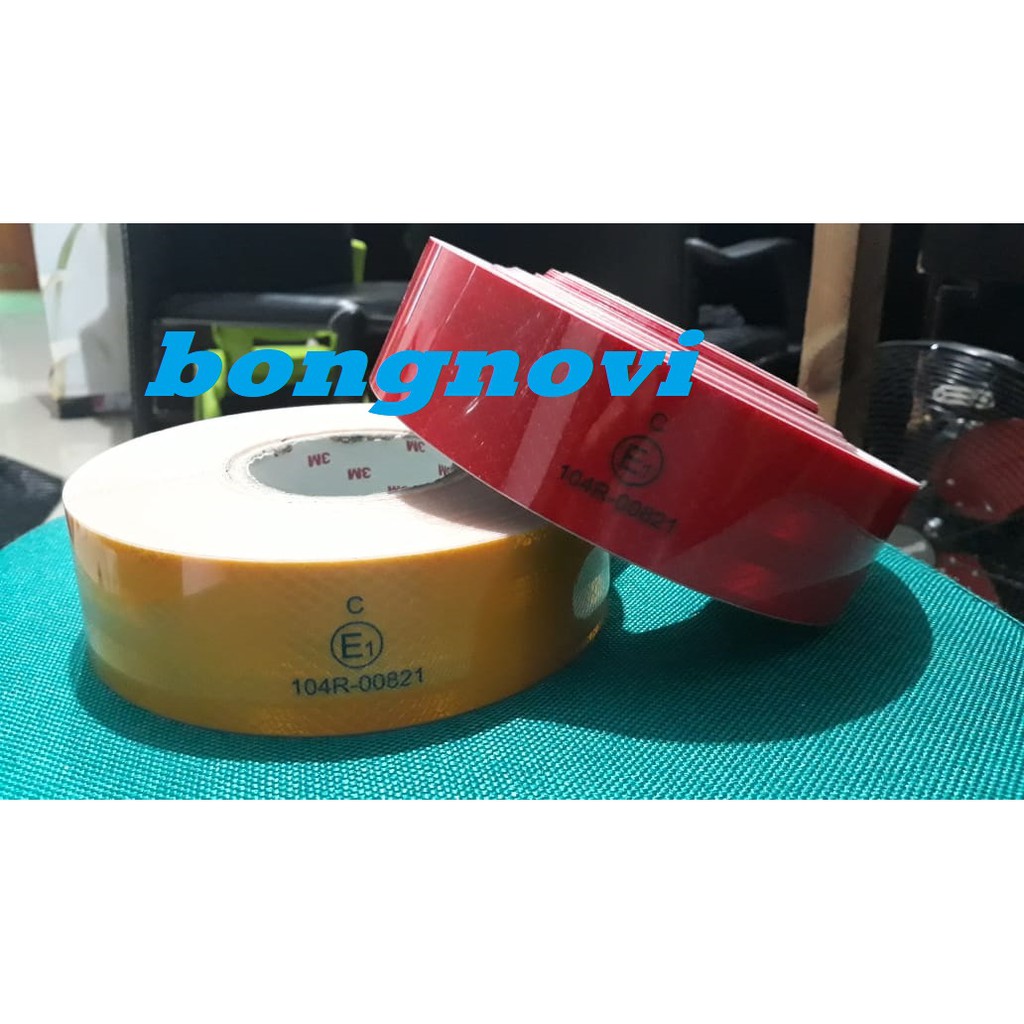 Jual Stiker 3M Reflektor Mobil KIR DISHUB TRUK BOX Sticker Merah-Kuning ...