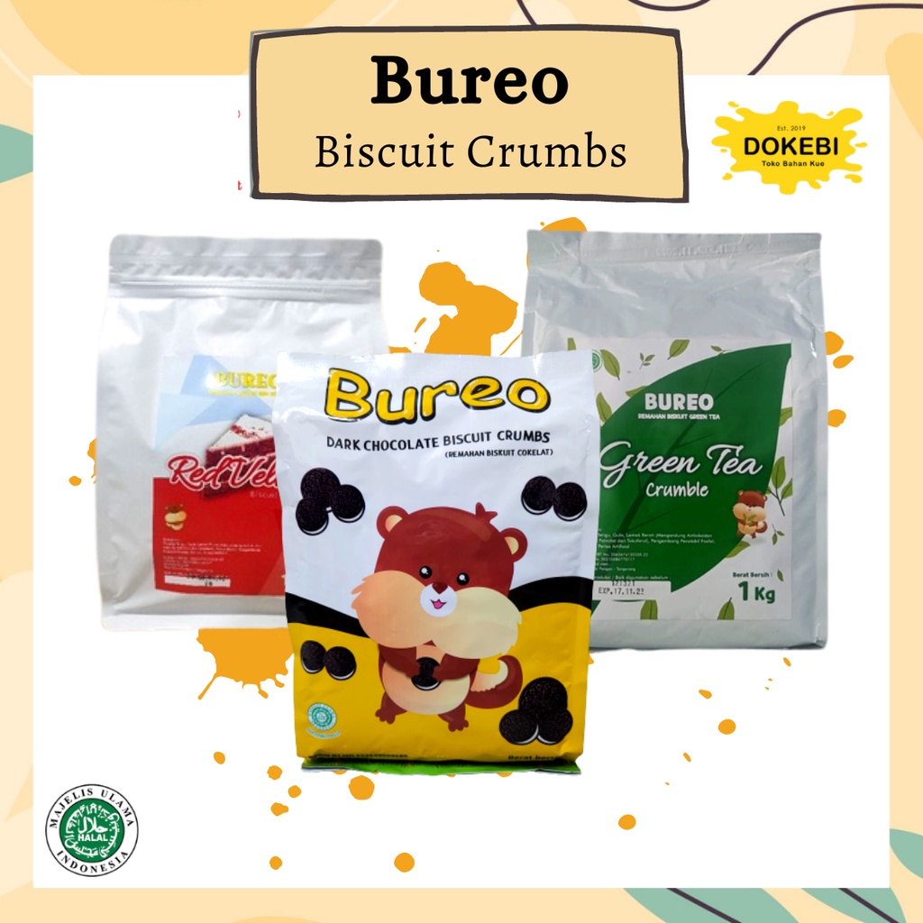 Jual Bureo Crumble 1 Kg [Kasar dan Halus] /REMUKAN BISKUIT /TOPPING ...