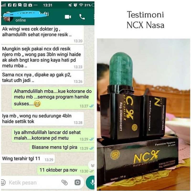 Jual CRYSTAL X - NCX ORIGINAL NASA BPOM BISA SCAN BARCODE - NCX ...