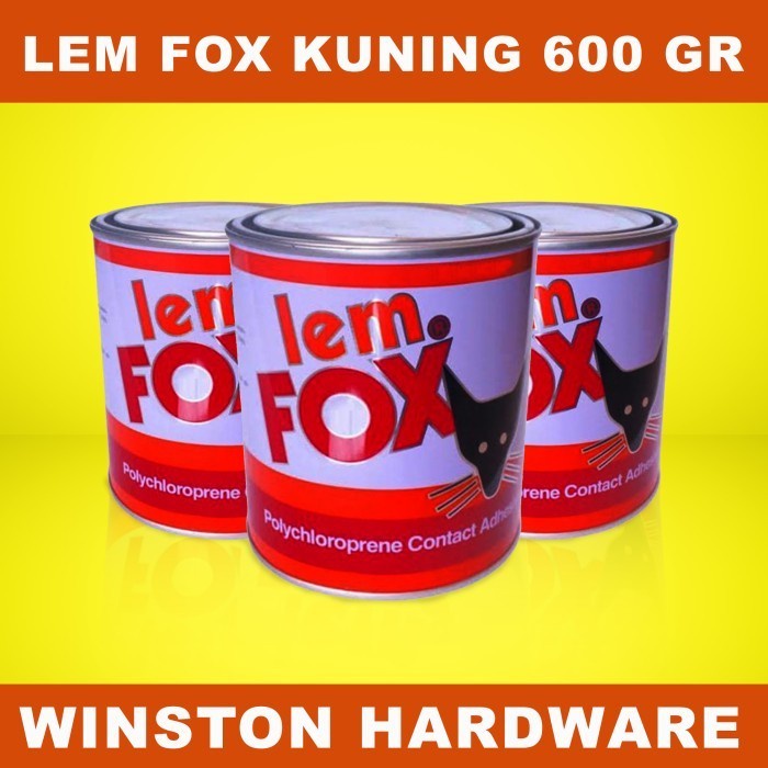 Jual JUAL LEM KUNING SERBAGUNA FOX KALENG 600 GR | Shopee Indonesia