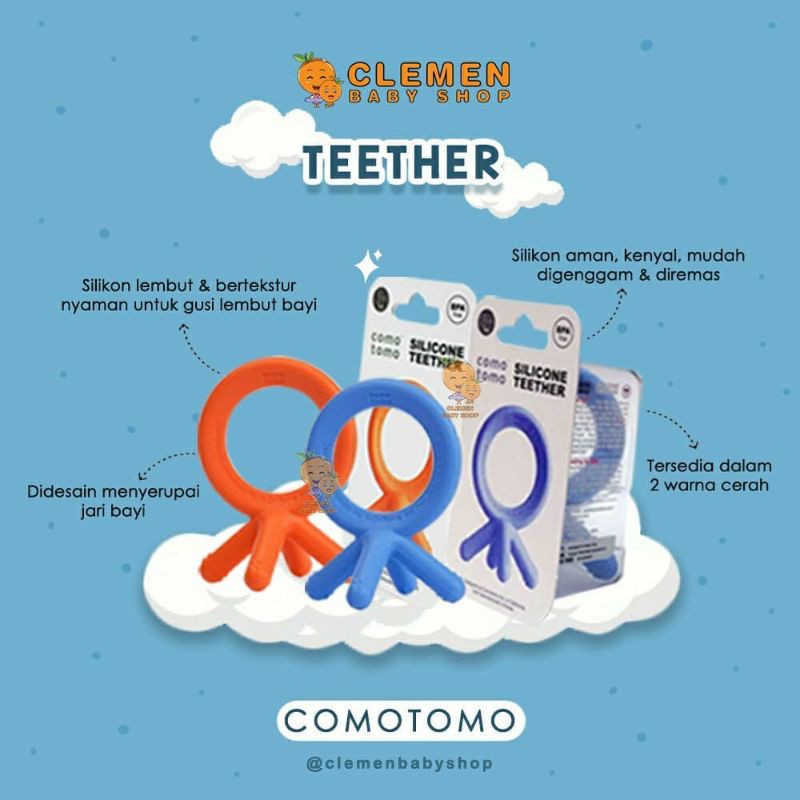 Jual Comotomo Teether (Gigitan Bayi) | Shopee Indonesia