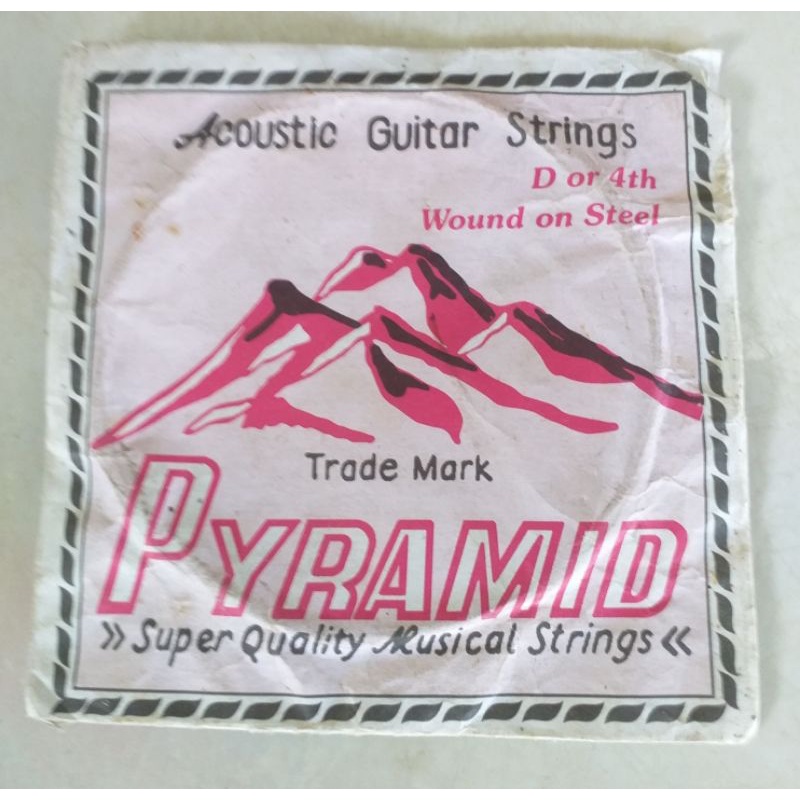 Jual Pyramid tali gitar akustik no.1-6 murah perlusin 12 pcs | Shopee ...