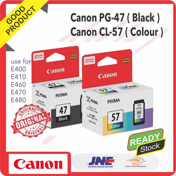 Jual Paket Tinta Murah Canon PG-47 dan CL-57 Ink Cartridge Printer ...