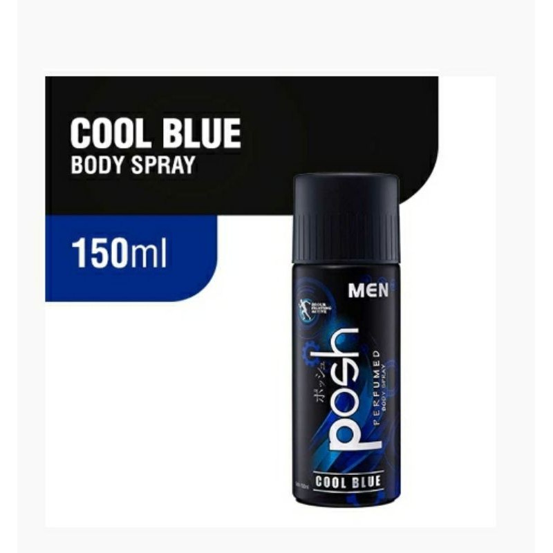 Jual Posh Men Body Spray Cool Blue 150ml | Shopee Indonesia