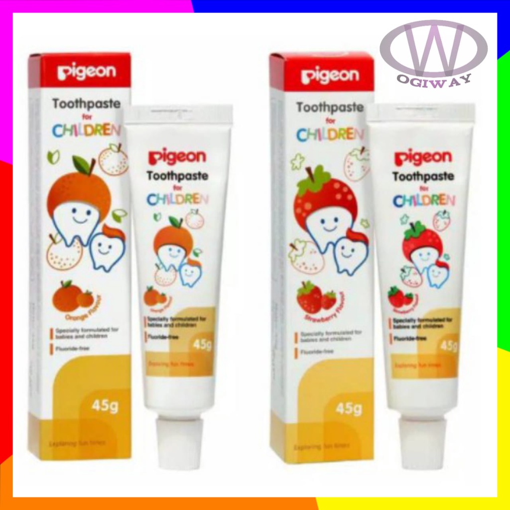 Jual PIGEON DAN PURE Pasta Gigi Anak Toothpaste Pigeon Stroberi dan ...
