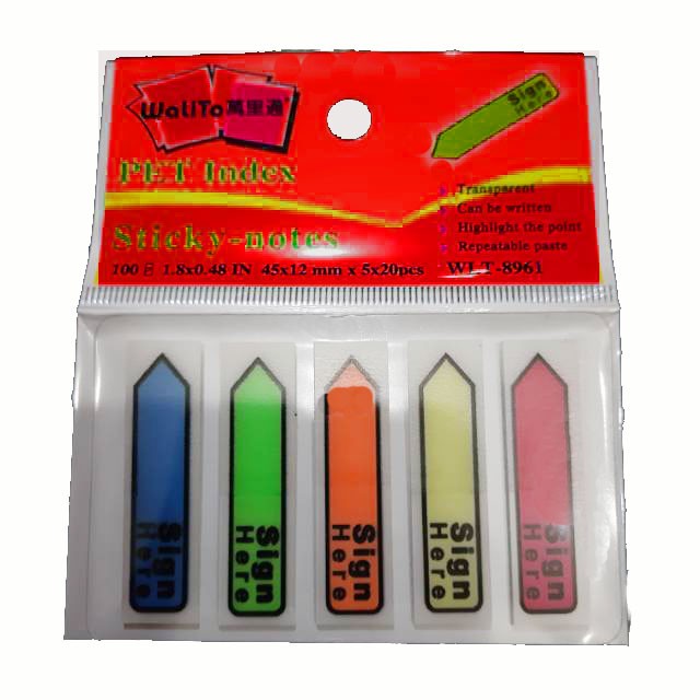Jual Pembatas Halaman Buku Sticky Marker Notes | Shopee Indonesia