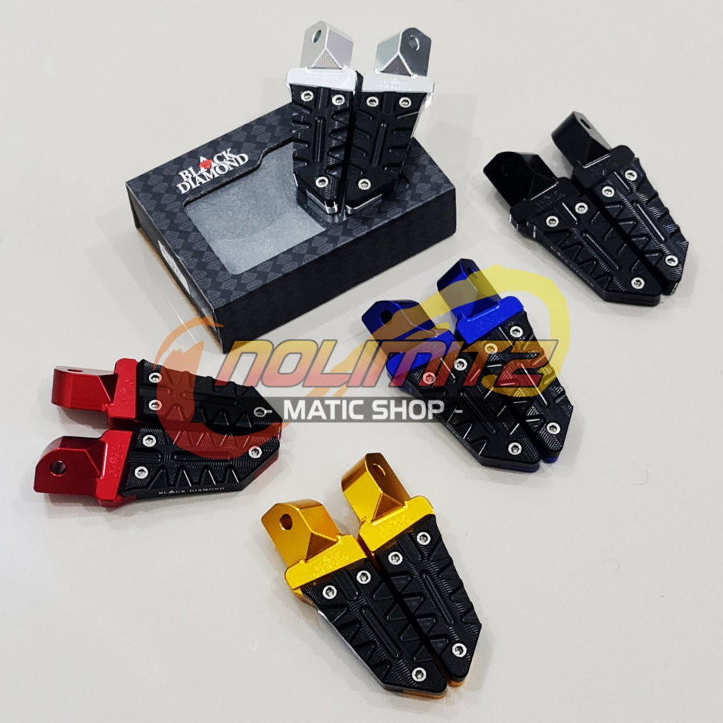 Jual Step Footstep Kaki Belakang Black Diamond Sporty XMAX NMAX Aerox ...