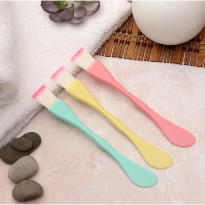 Jual SPATULA 2in1 KUAS MASKER (Spatula + Kuas) | Shopee Indonesia