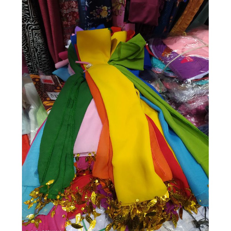 Jual selendang tari untuk anak tk dan sd P : 210 cm L : 30cm | Shopee ...