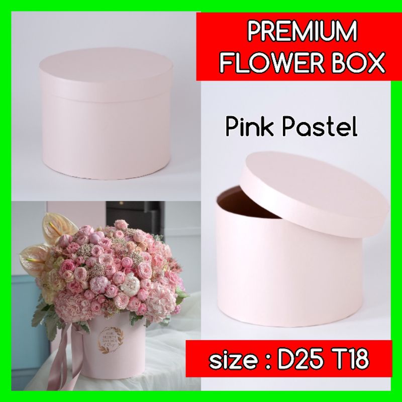 Jual Bloom Box BUNGA PREMIUM WARNA POLOS / FLOWER BOX PREMIUM , BOX BUNGA , VAS BUNGA , BLOOM ...