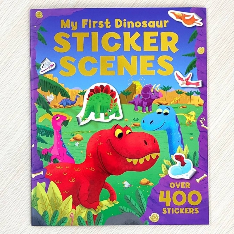 Jual IGLOO BOOKS - MY FIRST DINOSAUR STICKER SCENES | Shopee Indonesia