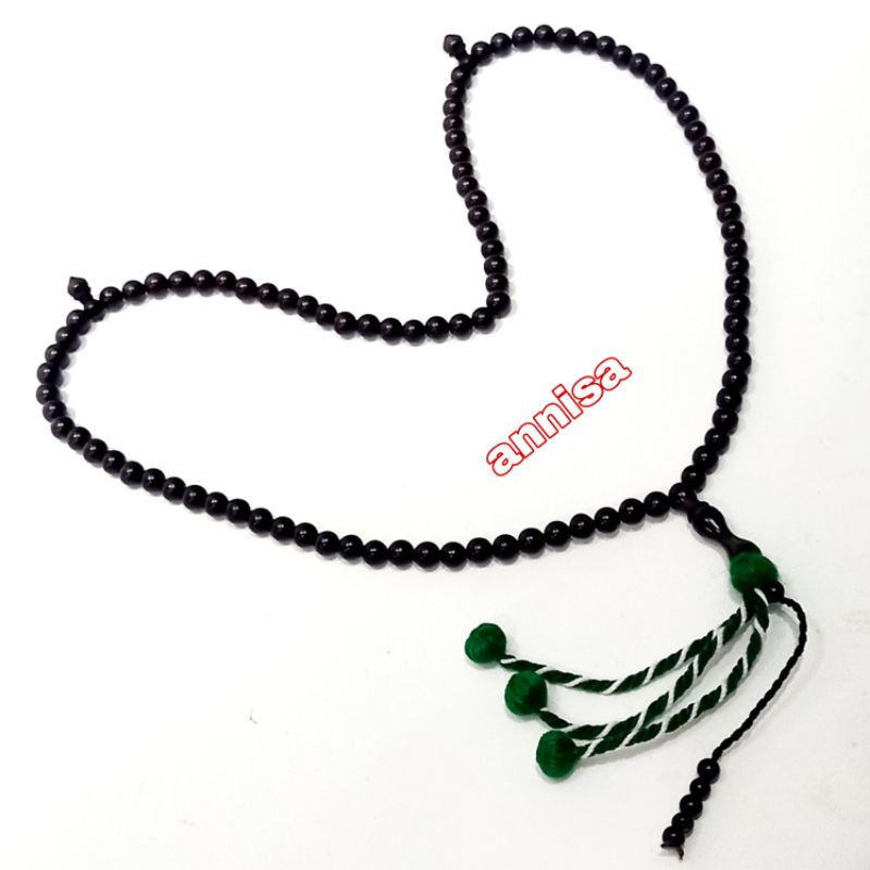 Jual TASBIH KAYU KOKA KAUKA HITAM ROMBE 6MM 99BUTIR | Shopee Indonesia