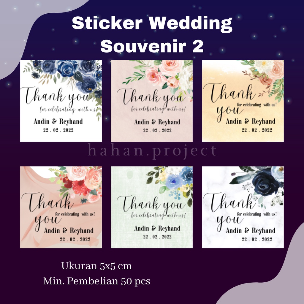 Jual Sticker Souvenir Wedding | Shopee Indonesia