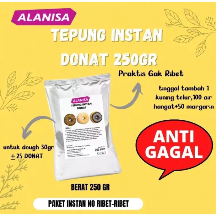 Jual TEPUNG INSTAN DONAT 250GR SUPER ENAK | Shopee Indonesia