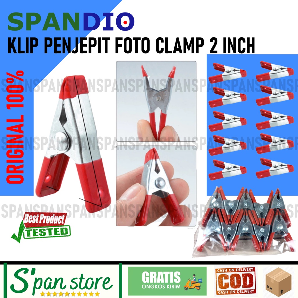 Jual PENJEPIT CLAMP KLIP BACKDROP BACKGROUND BANNER LATAR FOTO 10 PCS ...