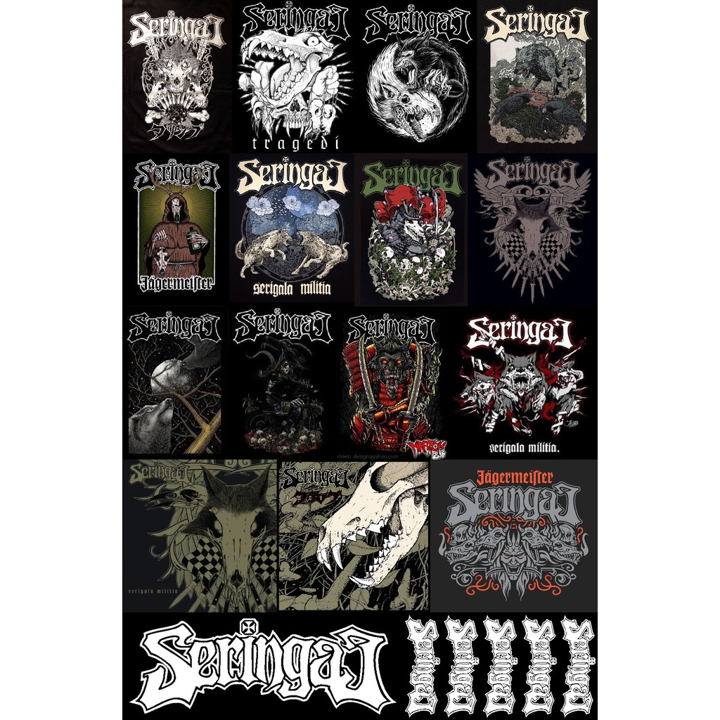 Jual Seringai Artwork - STICKER PACK BAND METAL INDONESIA | Shopee ...