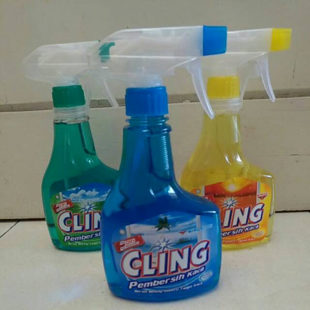 Jual CLING Pembersih Kaca Glass Cleaner Botol Spray 440ml | Shopee ...