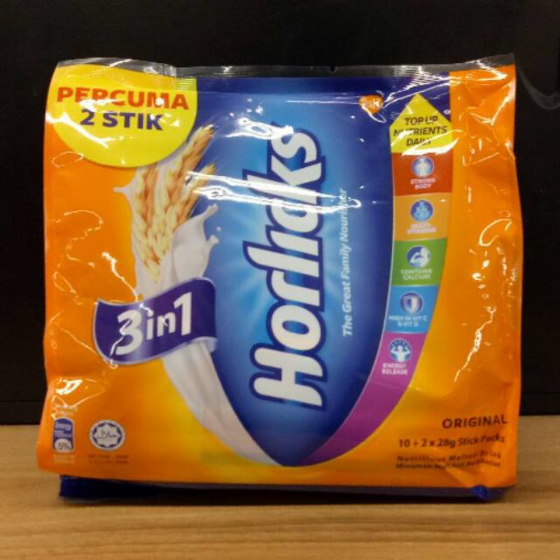 Jual Susu Horlicks Sachet 3in1 Original Import Malaysia | Susu Kaya ...
