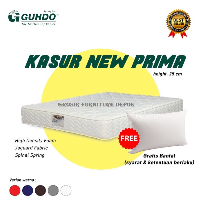 Jual Promo Springbed Guhdo New Prima Tebal 25cm Free Bantal Shopee